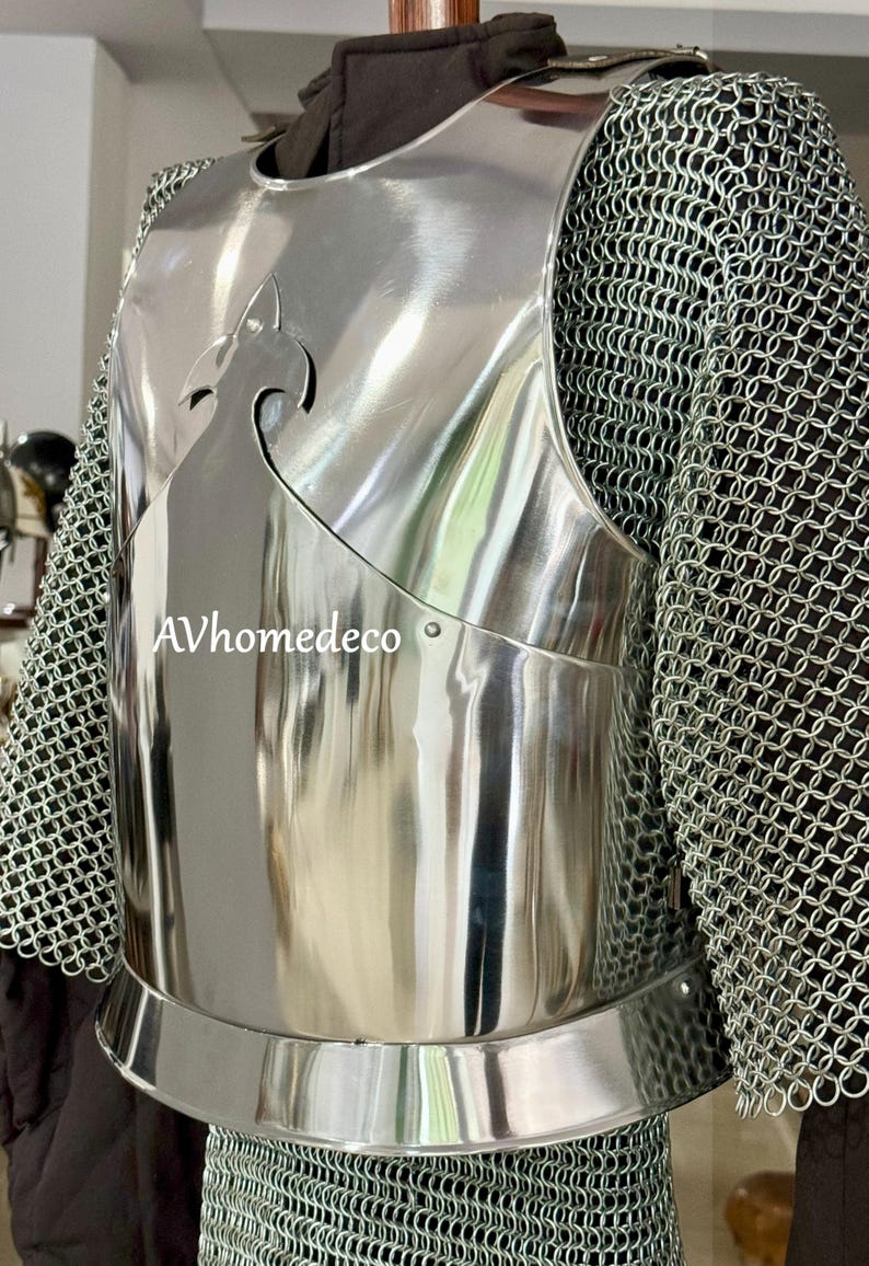 Medieval Armor Breastplate Costume Steel Chest Plate Knight Armour ...