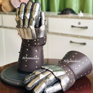 Medieval Gauntlets Hand Protection Armour Brigandine Armor Protection ...