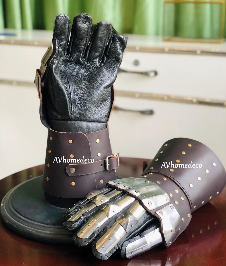 Medieval Gauntlets Hand Protection Armour Brigandine Armor Protection ...