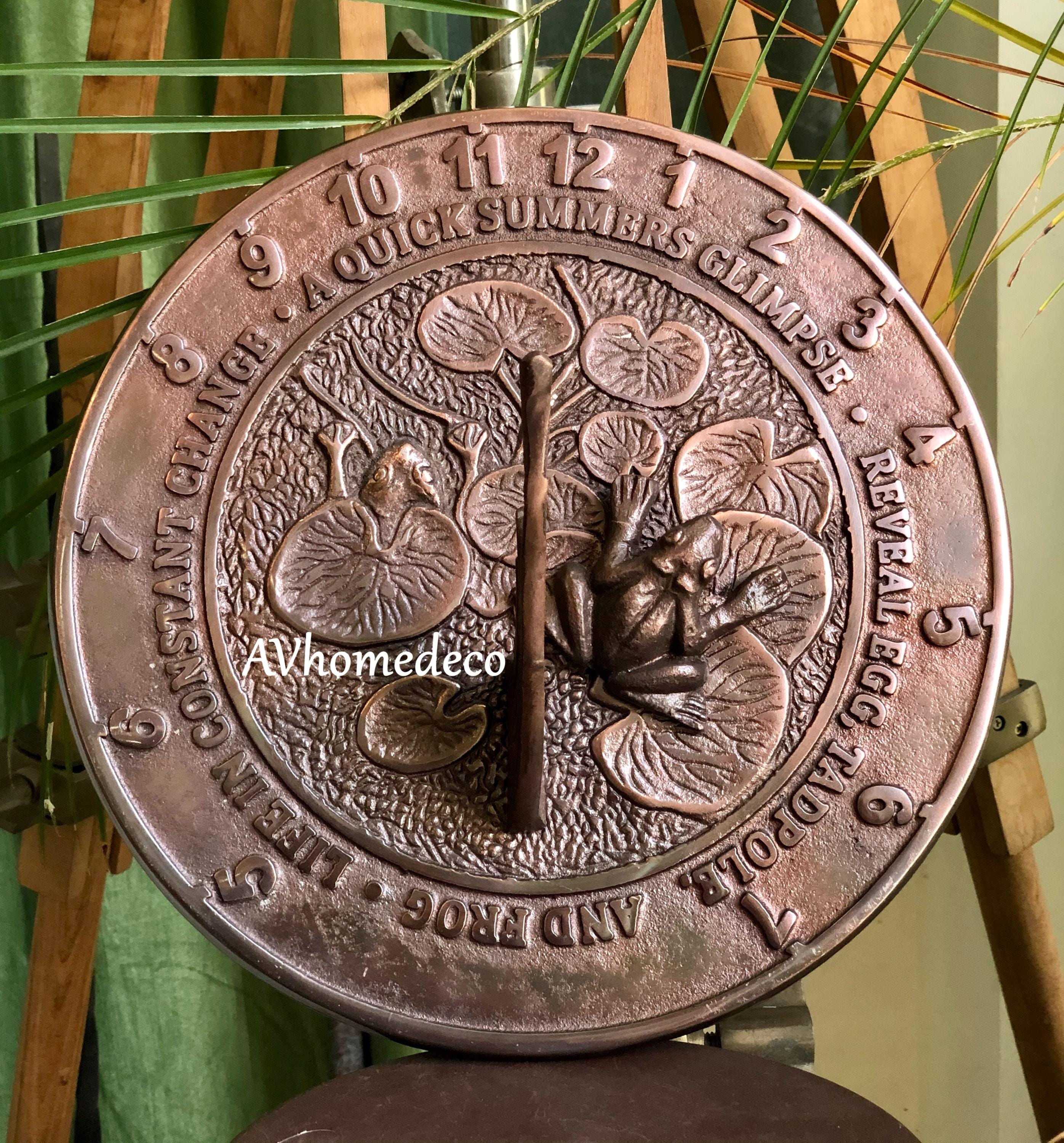 Frog Garden Sundial 10-inch Vintage Sundial Pretty Perfect for Garden ...