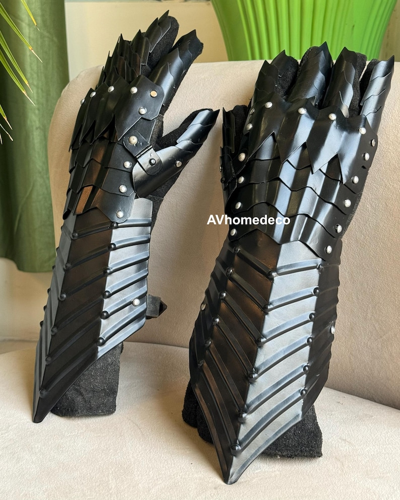 Medieval Fantasy Nazgul Gauntlets Antique Armor Gloves for SCA LARP ...