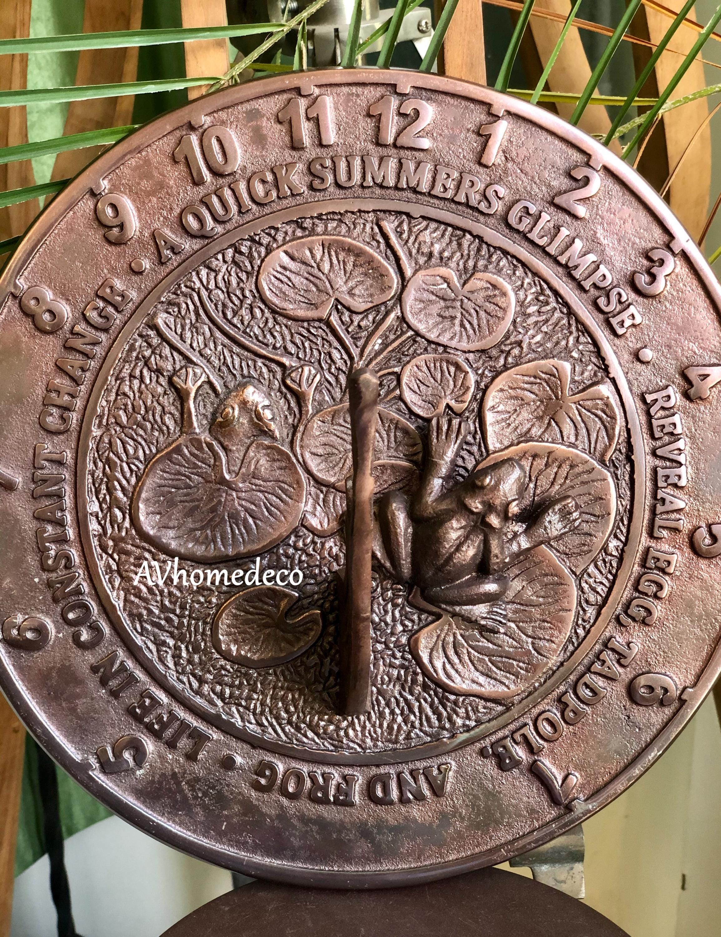 Frog Garden Sundial 10-inch Vintage Sundial Pretty Perfect for Garden ...