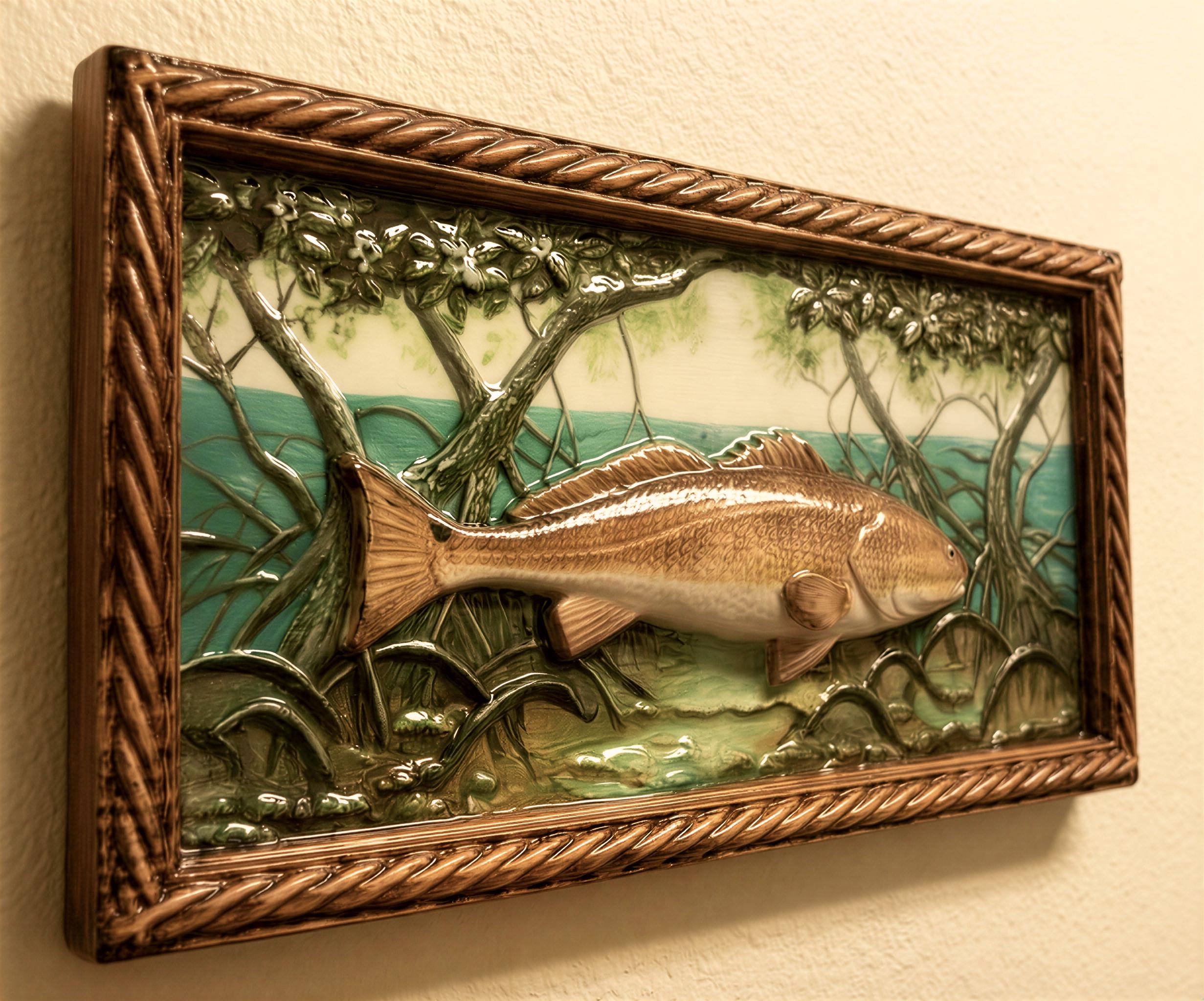 Redfish Wood Carving One of a Kind BY Florida Native - Etsy