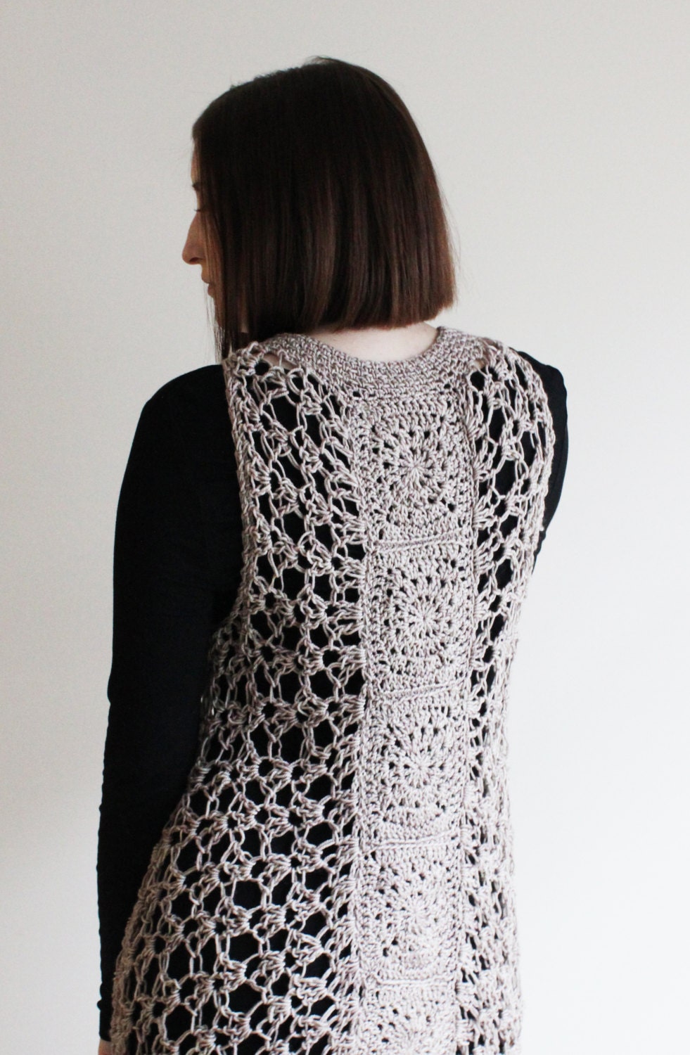 Miranda Vest Crochet Pattern | Living Skies Fibre Studio - Etsy