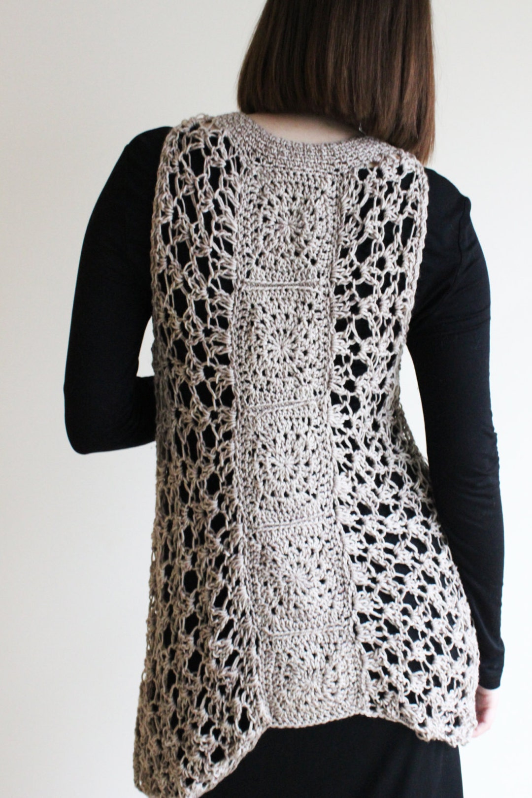 Miranda Vest Crochet Pattern | Living Skies Fibre Studio - Etsy