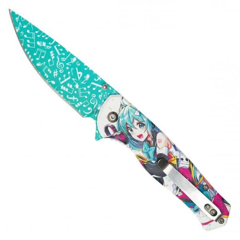 Very Cute Adorable Anime Singer Girl Folding Knife Great Gift for Him ...