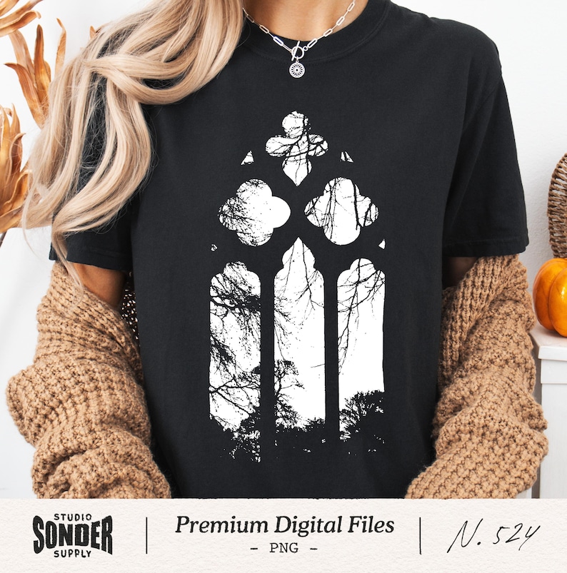 Gothic Church Window Halloween PNG, Spooky Season Cathedral Clipart ...