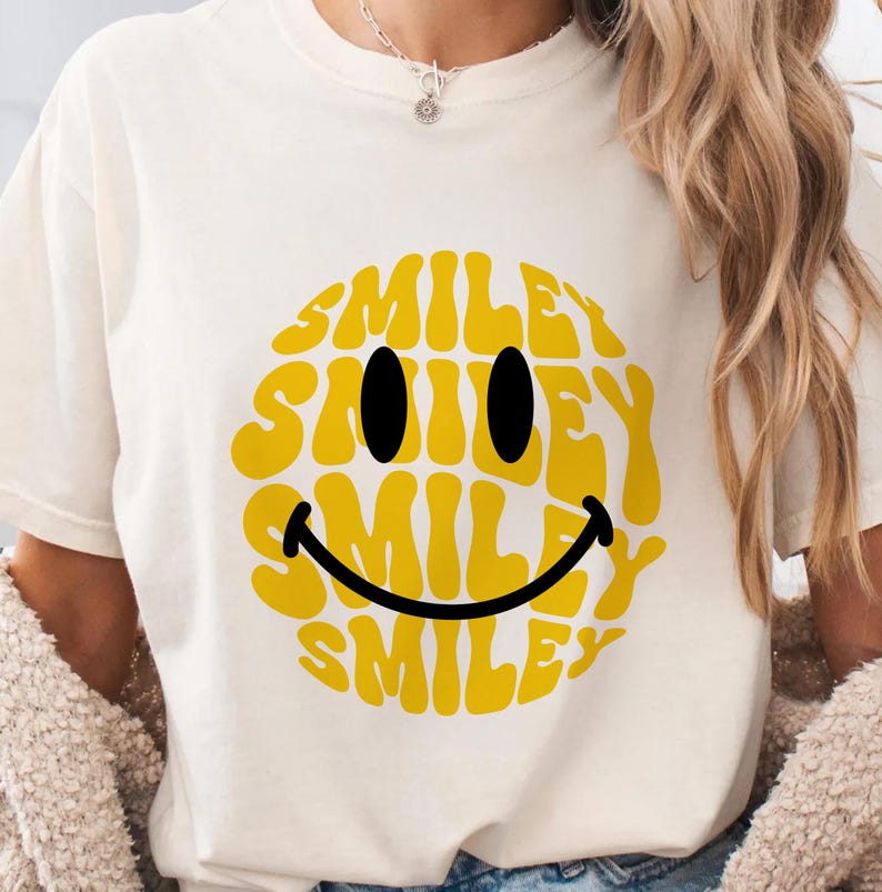Smiley Face SVG, Groovy Smiley Face Svg, Smiley Face Png Designs ...