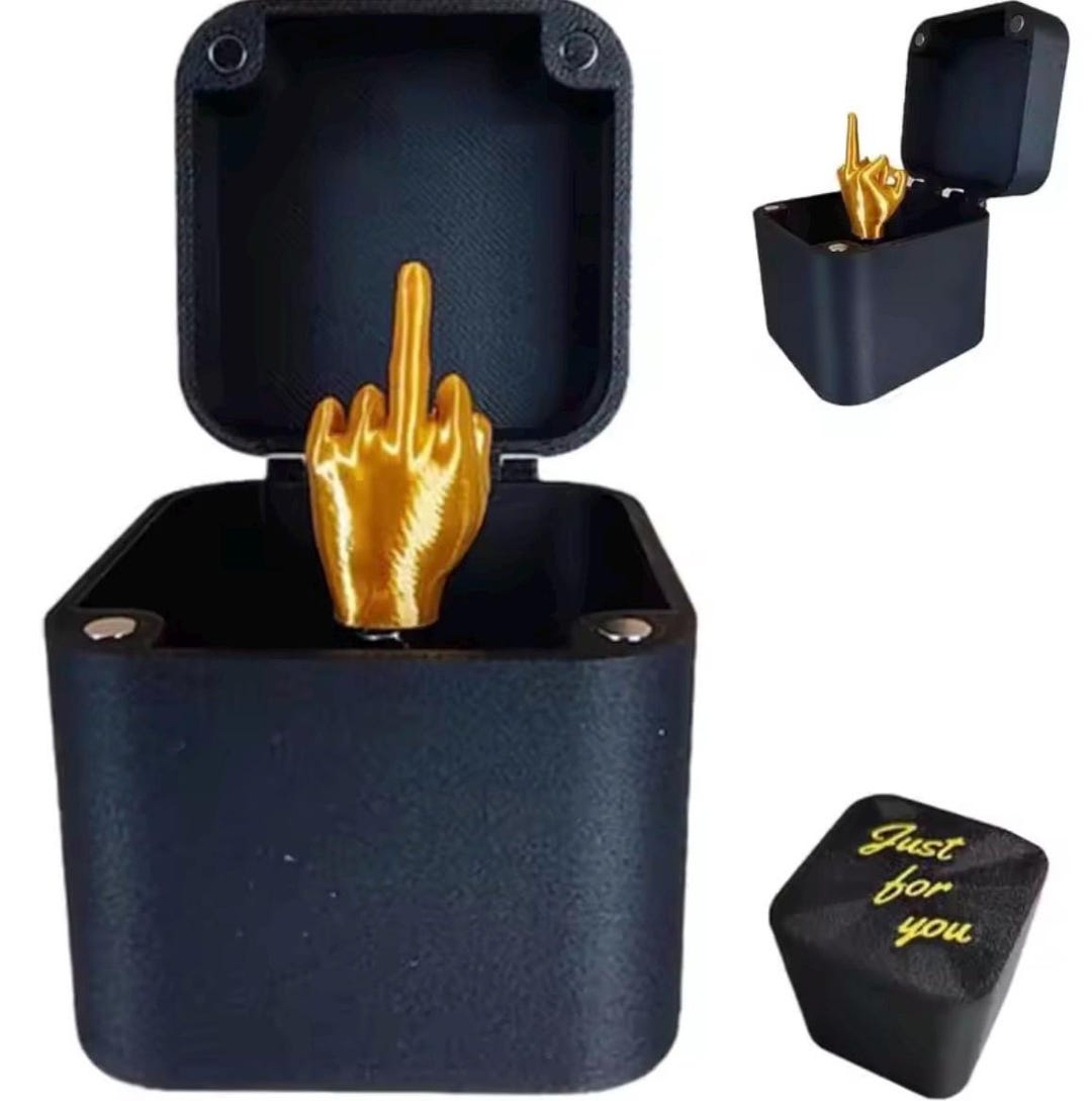 Funny Wacky Gift: Jumping Middle Finger in a Box - Etsy