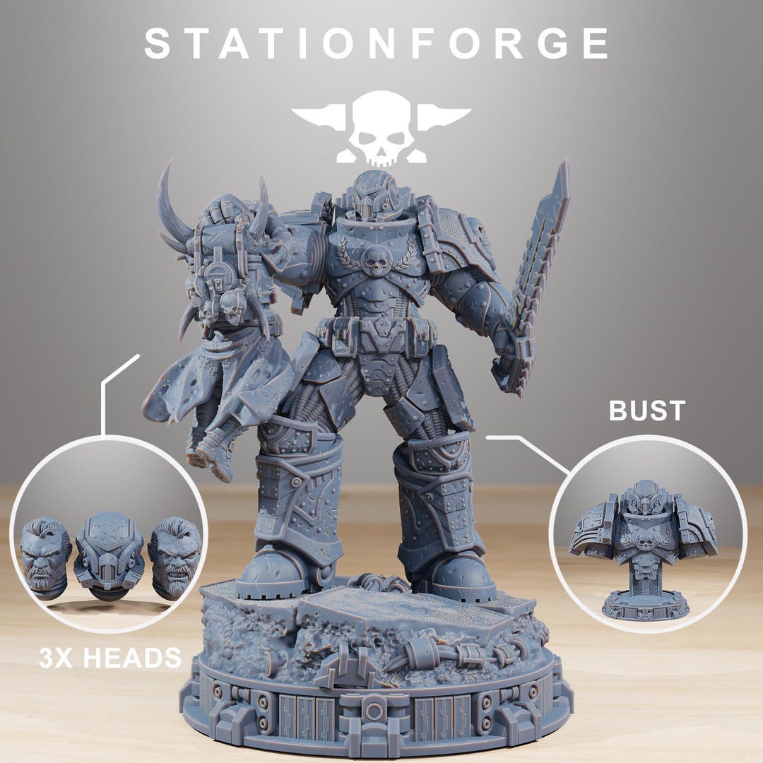 Socratis Collectible - Station Forge - 32mm Unpainted Resin Miniatures ...