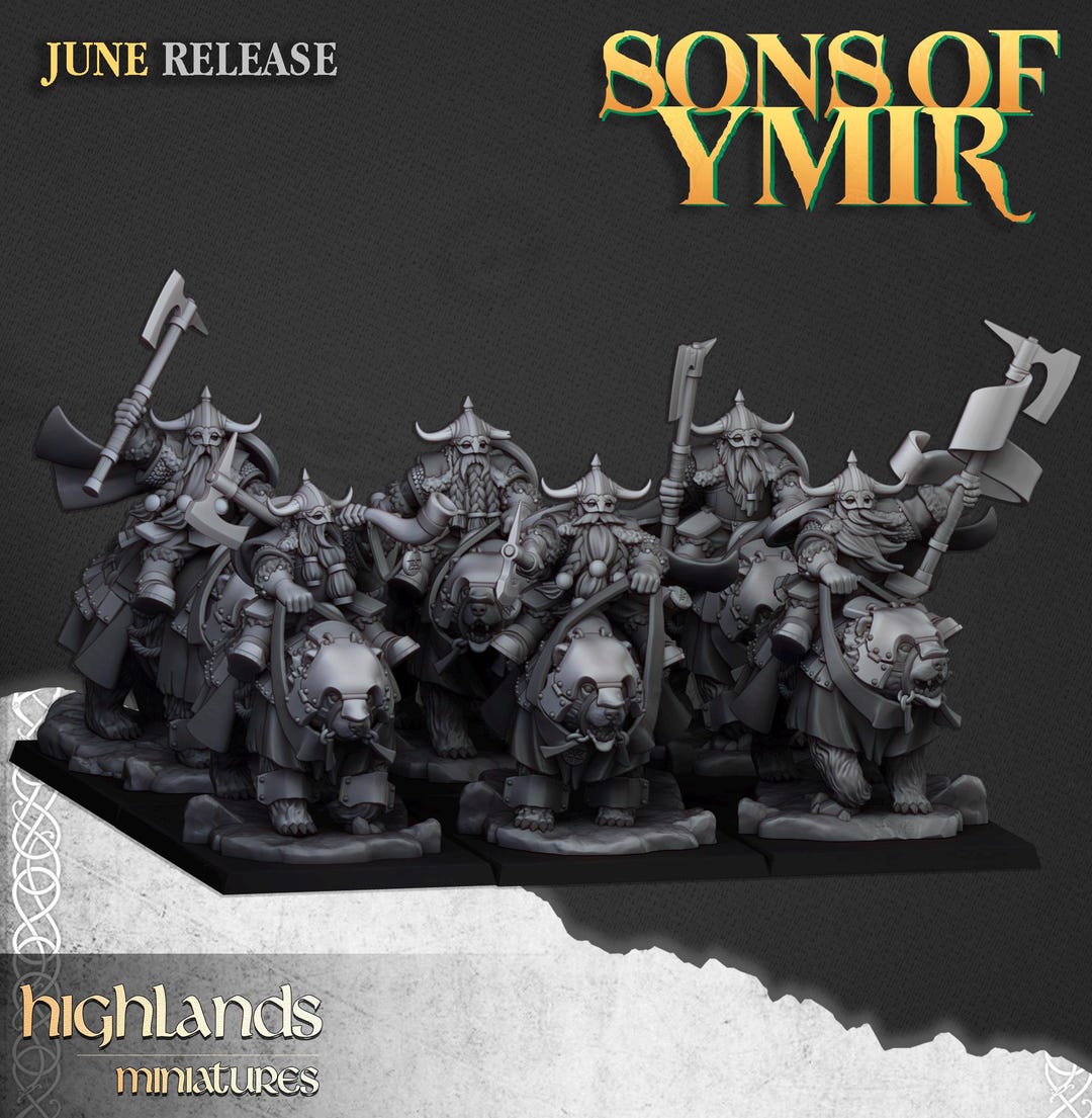 Heavy Dwarf Cavalry - Highlands Miniatures - Alternative Miniatures ...