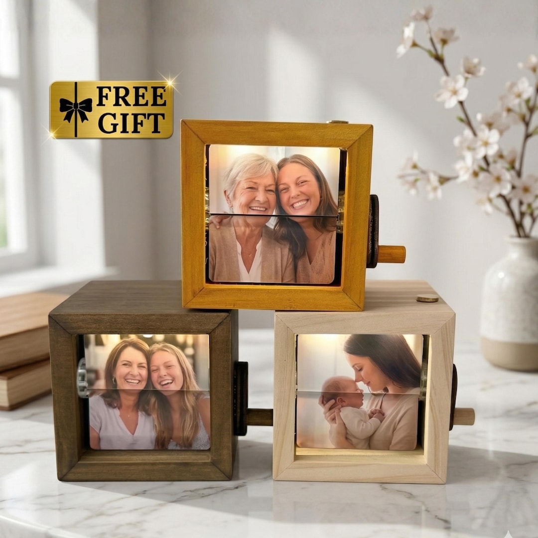 Mom Personalized Photo Flipbook Box, Mothers Day Gift for Mom, Custom ...
