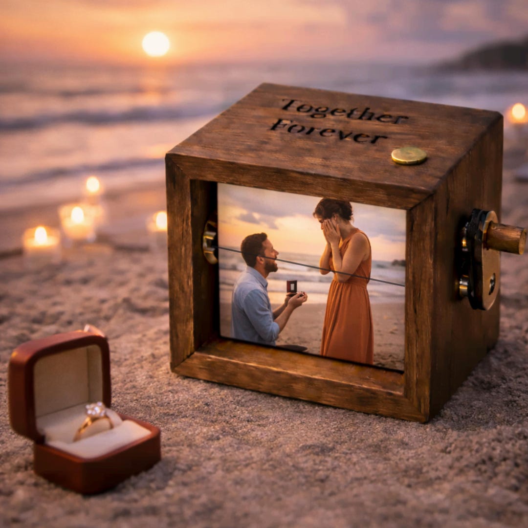 Personalized Photo Flipbook Animation Box Custom Crank Photobox Picture ...