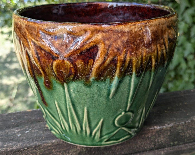 Vintage Robinson Ransbottom Moon and Stars Planter - Etsy