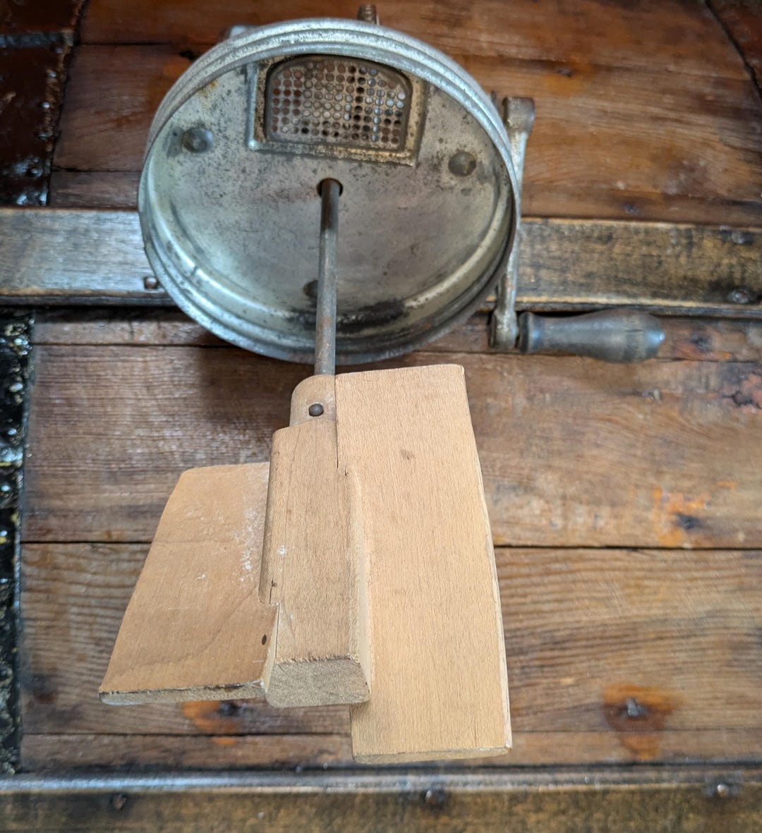 Vintage Dazey Butter Churn Lid and Wooden Paddles - Etsy