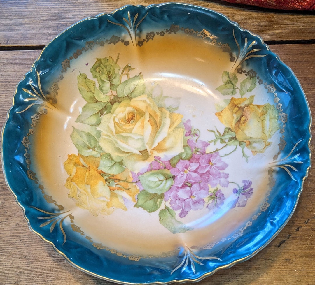 Vintage German Leuchtenburg Calas Porcelain Bowl - Etsy