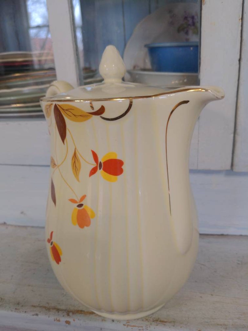 Vintage Hall's Jewel Tea Coffee Pot - Etsy
