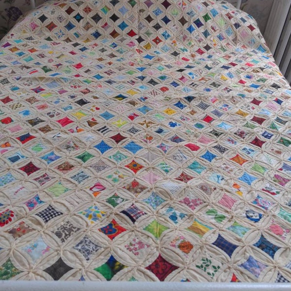 Cathedral Window Quilt - Etsy