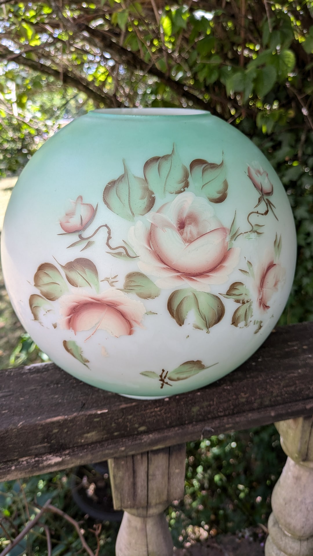 Vintage Glass Ball Lamp Shade - Etsy