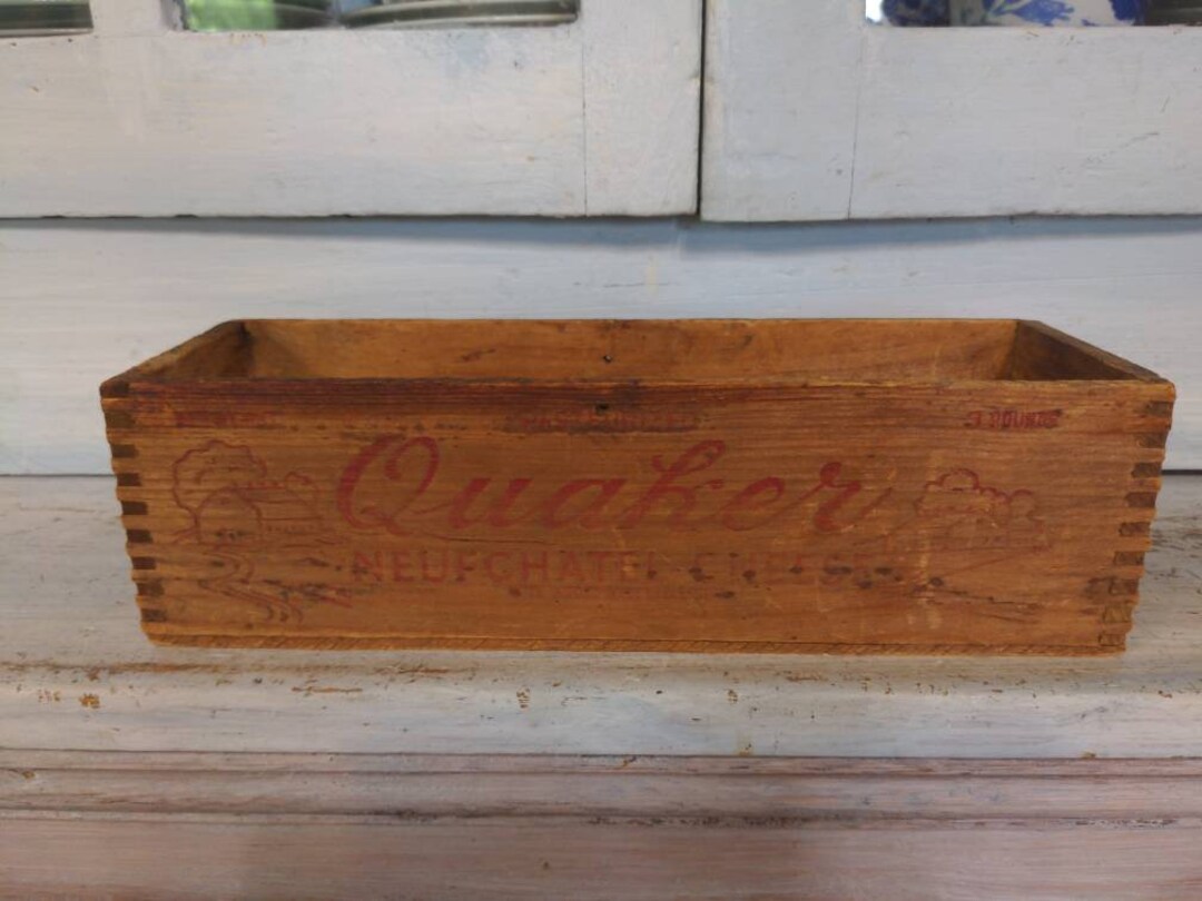 Vintage Quaker Neufchatel Cheese Box - Etsy