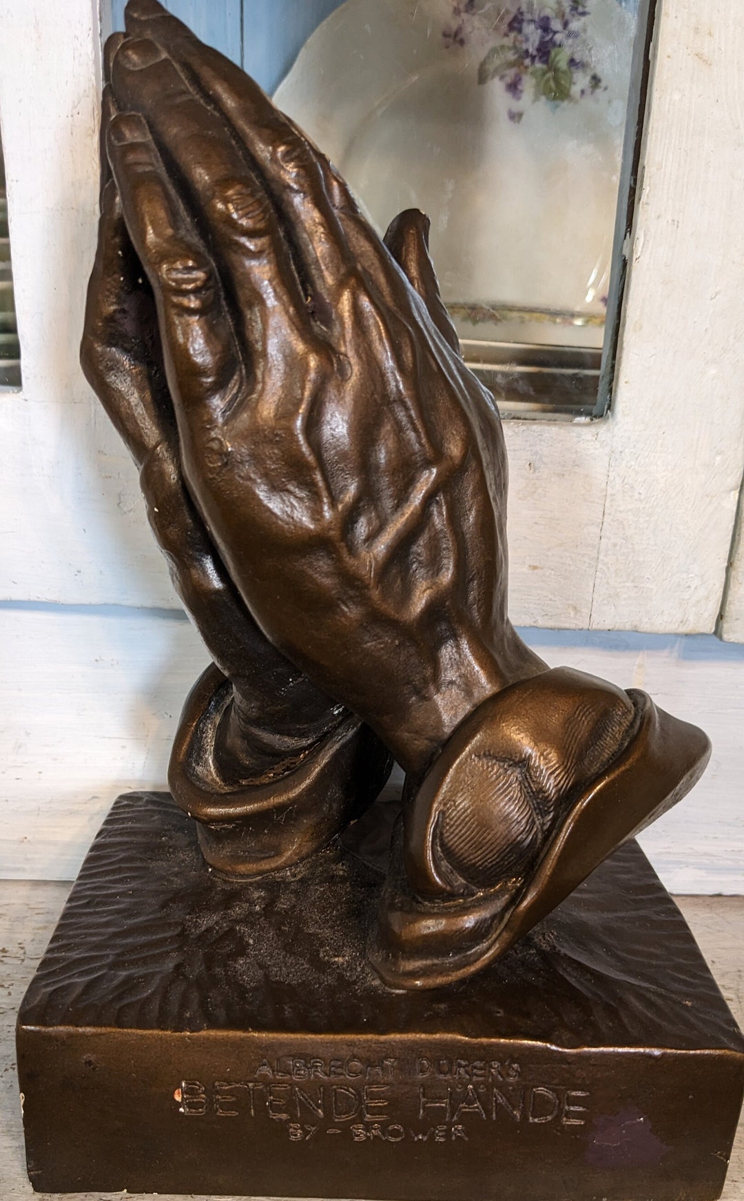 Vintage Albrecht Durer's Betende Hande Chalk Ware Sculpture - Etsy