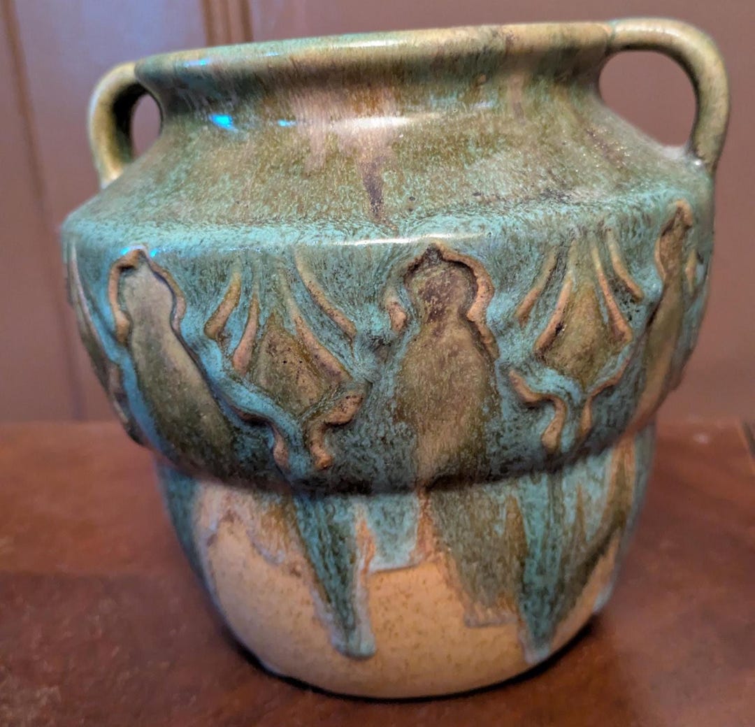 Drip Glaze Art Pottery Vase - Etsy