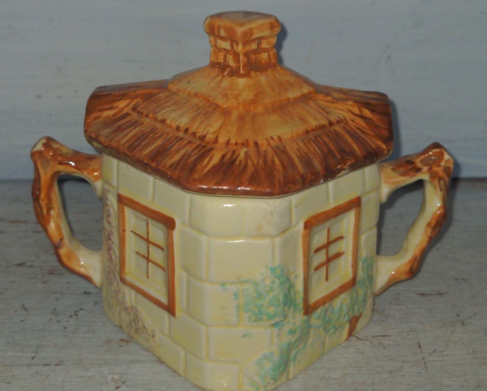 Vintage Keele St. Pottery Cottage Sugar Bowl - Etsy