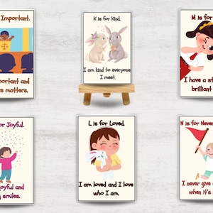 ABC Affirmation Cards: Positive Alphabet for Kids (printable Digital ...
