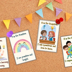 ABC Affirmation Cards: Positive Alphabet for Kids (printable Digital ...