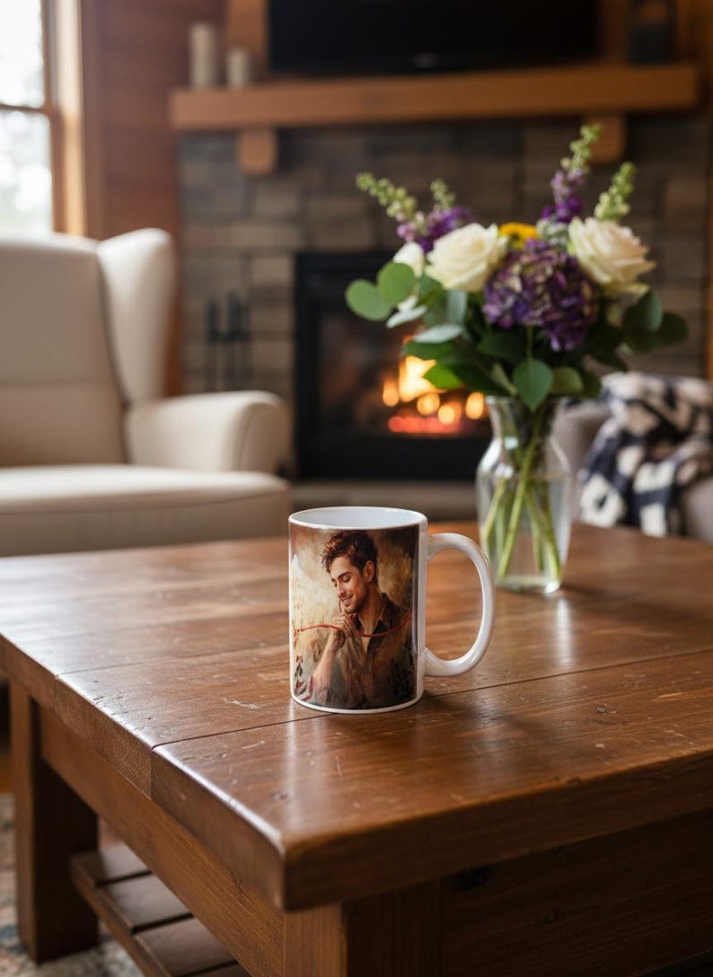 Romantic Couple Heart Mug 15oz | Painterly Love Art Coffee Mug ...