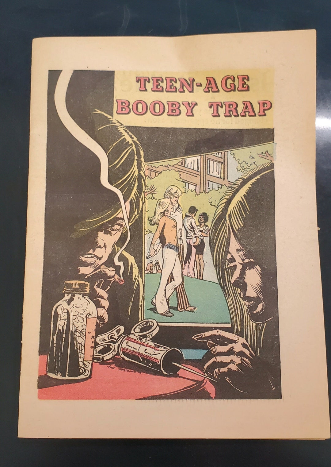 Teen-age Booby Trap 1970's Comic Book, Anti-drug Giveaway Vintage Malcom Ater Comic , Graphic ...