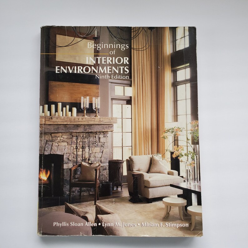 Vintage Book Beginnings of Interior Environments Ninth Edition - Etsy