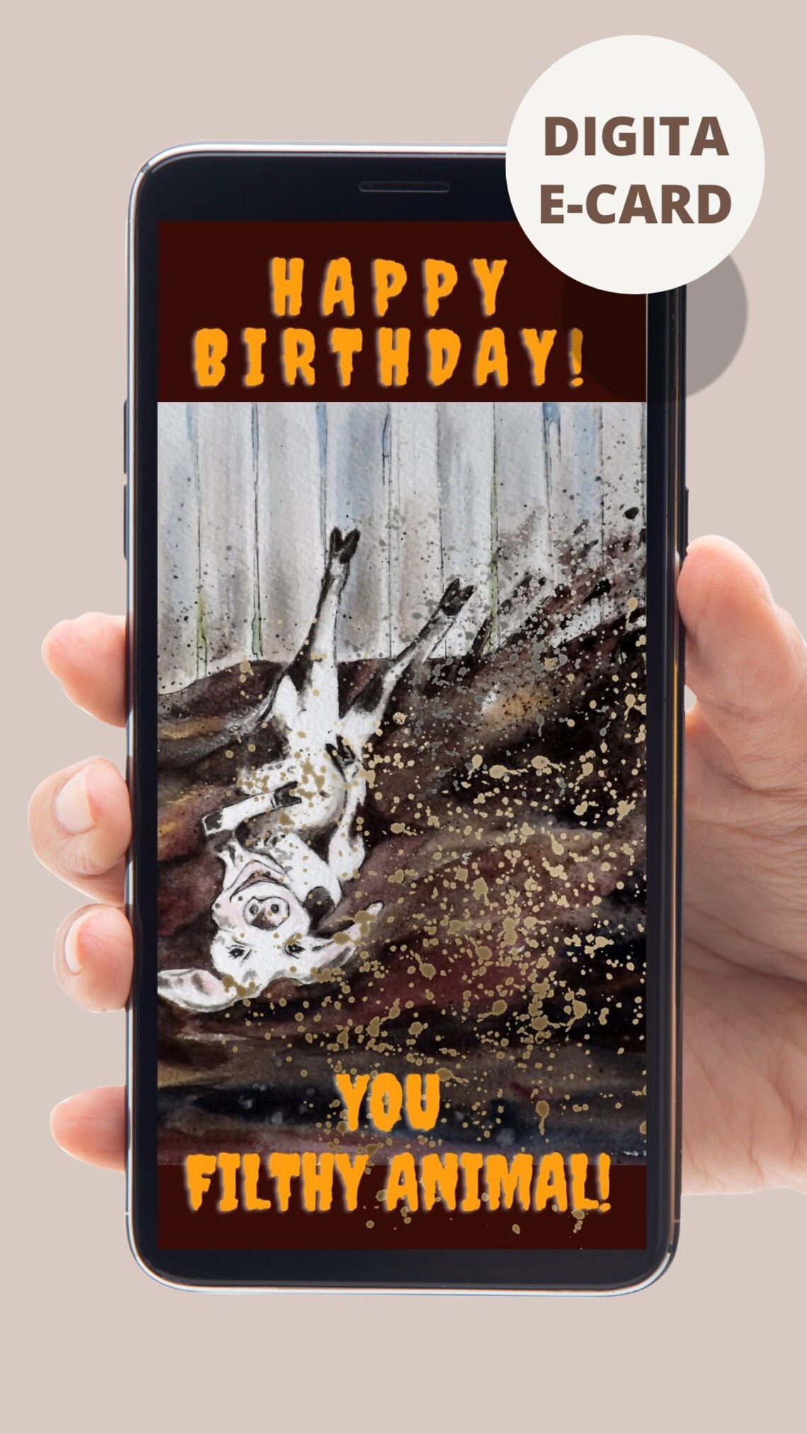 Funny Happy Birthday Pig Animated E Card, Electronic Birthday Card ...