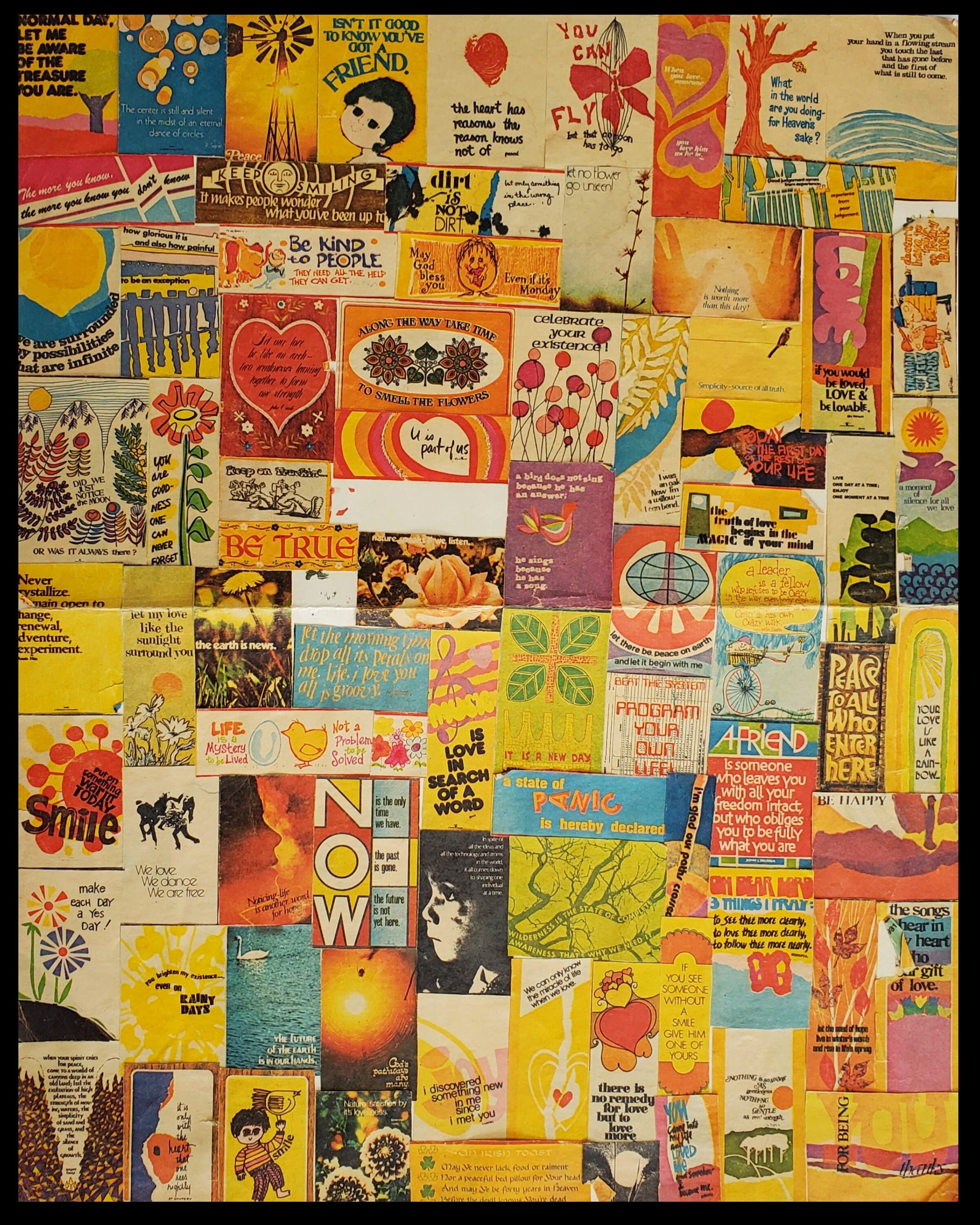Sixties Pop Art Collage Poster, Retro Inspiration, Colorful Sixties ...