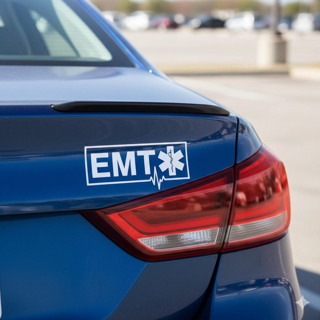 EMT Car Window Decal • EMS Medic Sticker • First Responder Gift ...
