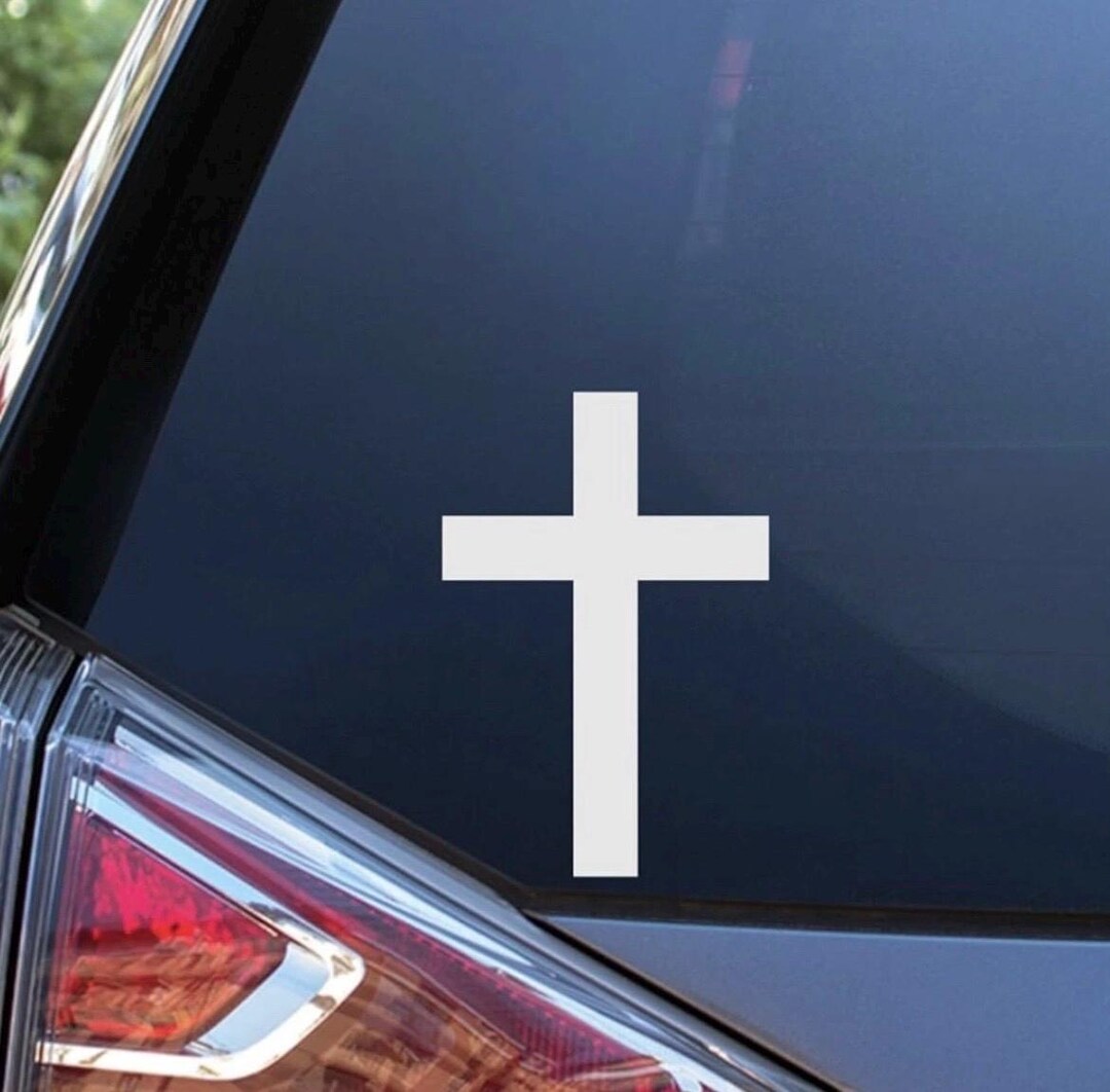 Christian Cross Decal Vinyl Car Sticker | Cars Trucks Vans Walls Laptop ...