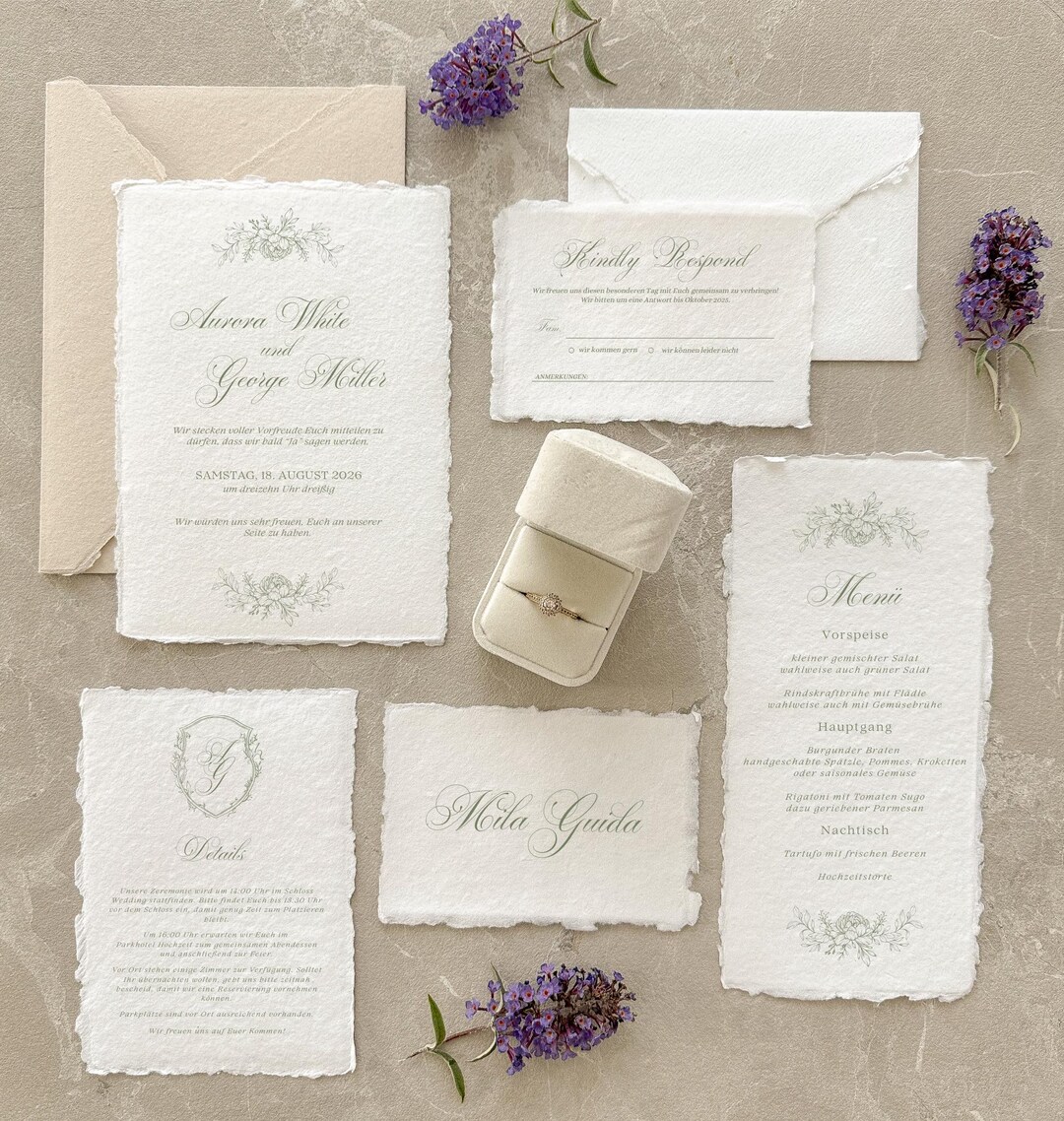 Individual Wedding Invitation, Wedding Invitation Series, Wedding ...