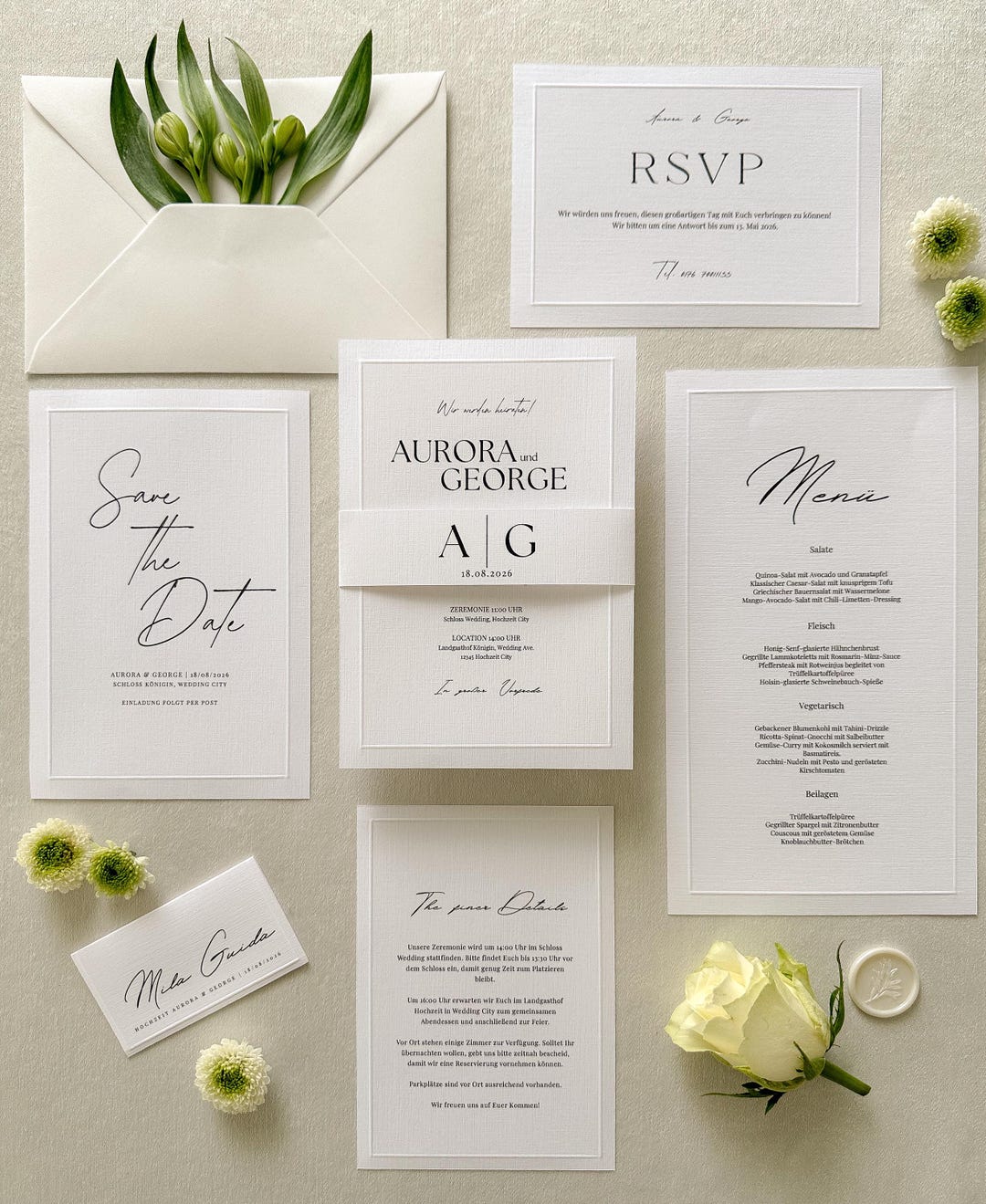 Individual Wedding Invitation, Wedding Invitation Series, Wedding ...