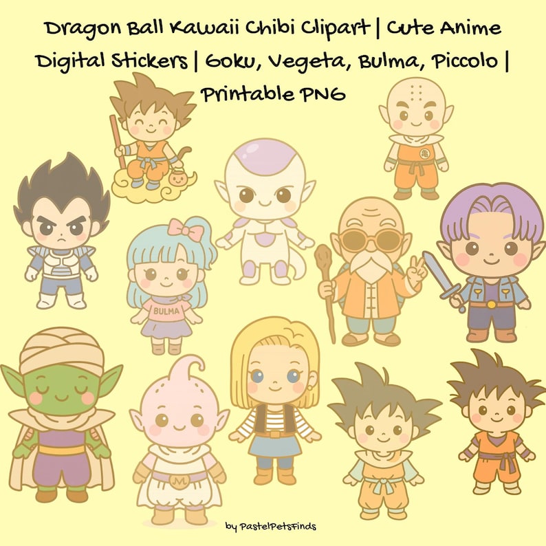 Kawaii Anime Chibi Clipart | Cute Digital Stickers | Pastel Fighter Boy ...