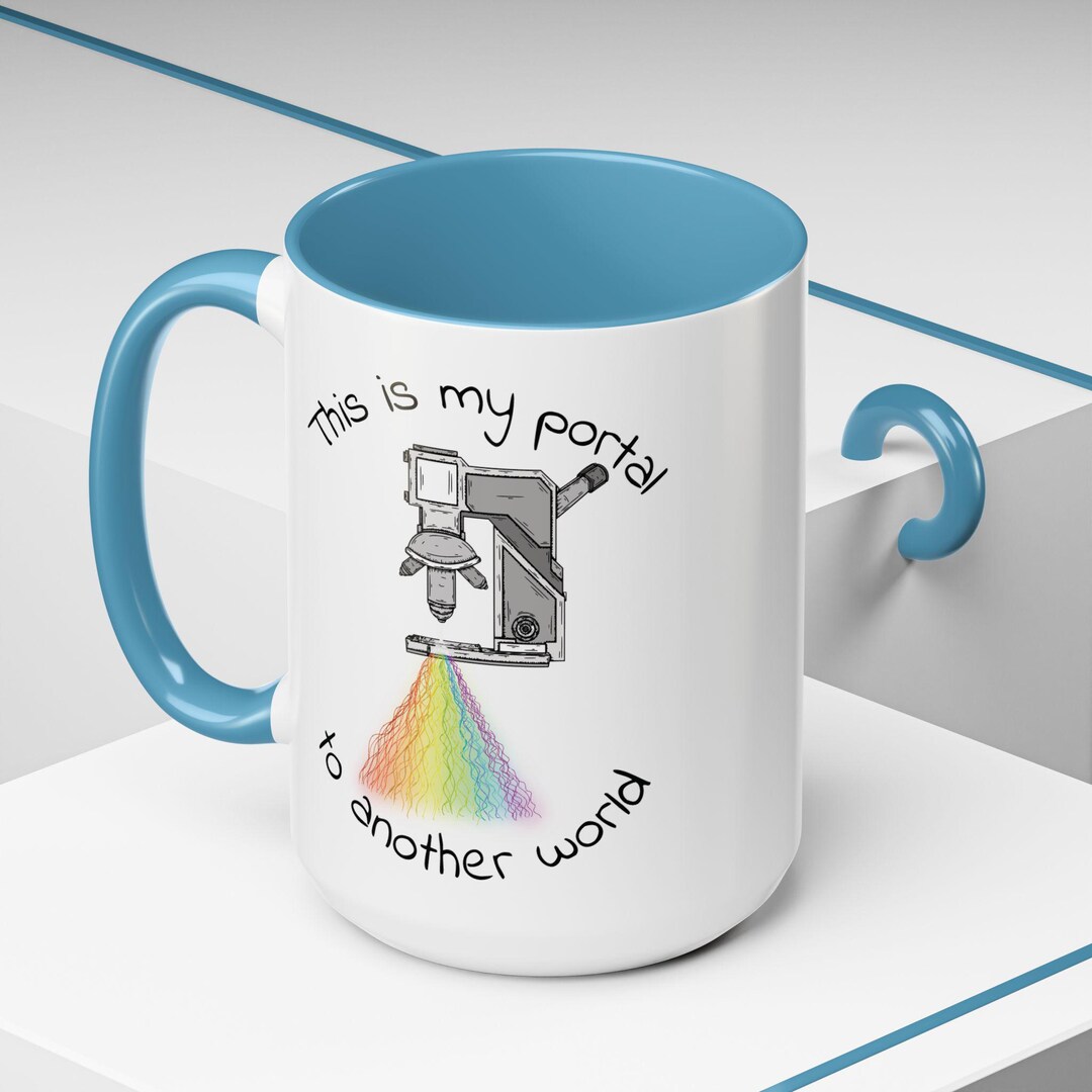 Colorful Science Fluorescent Microscope Coffee Mug | 11oz or 15oz ...