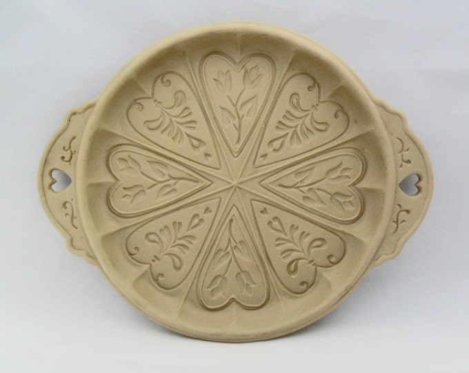 Vintage Brown Bag Designs Shortbread Pan Hearts and Flowers Chocolate ...