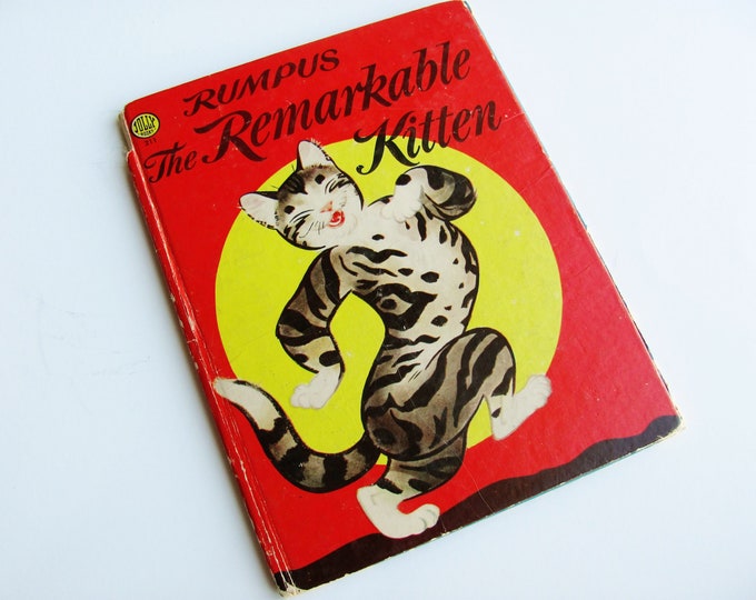 Vintage Jolly Books Rumpus the Remarkable Kitten Rare 1953 J 211 First ...