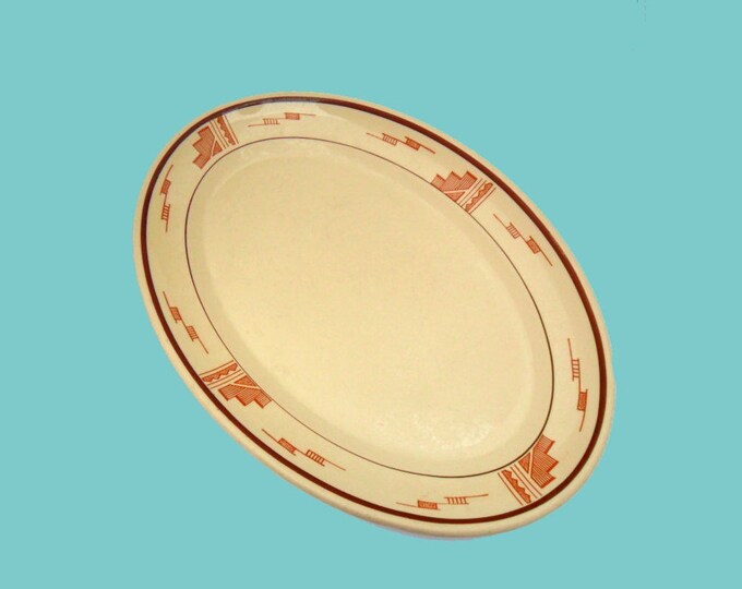 Rare Wallace China Desert Ware Aztec Pattern Platter 12 - Etsy