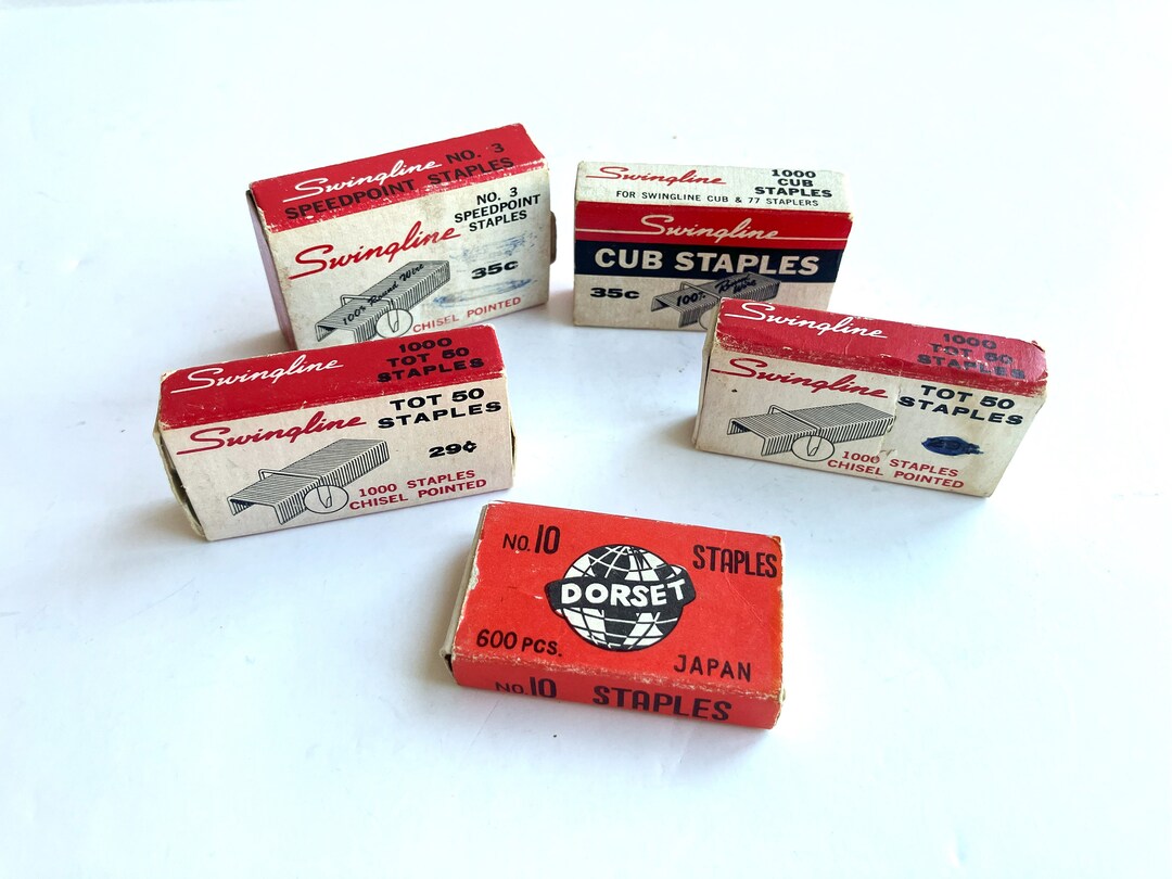 Vintage Staples, Swingline, Dorset (rare, Japan No. 10), TOT 50, CUB ...