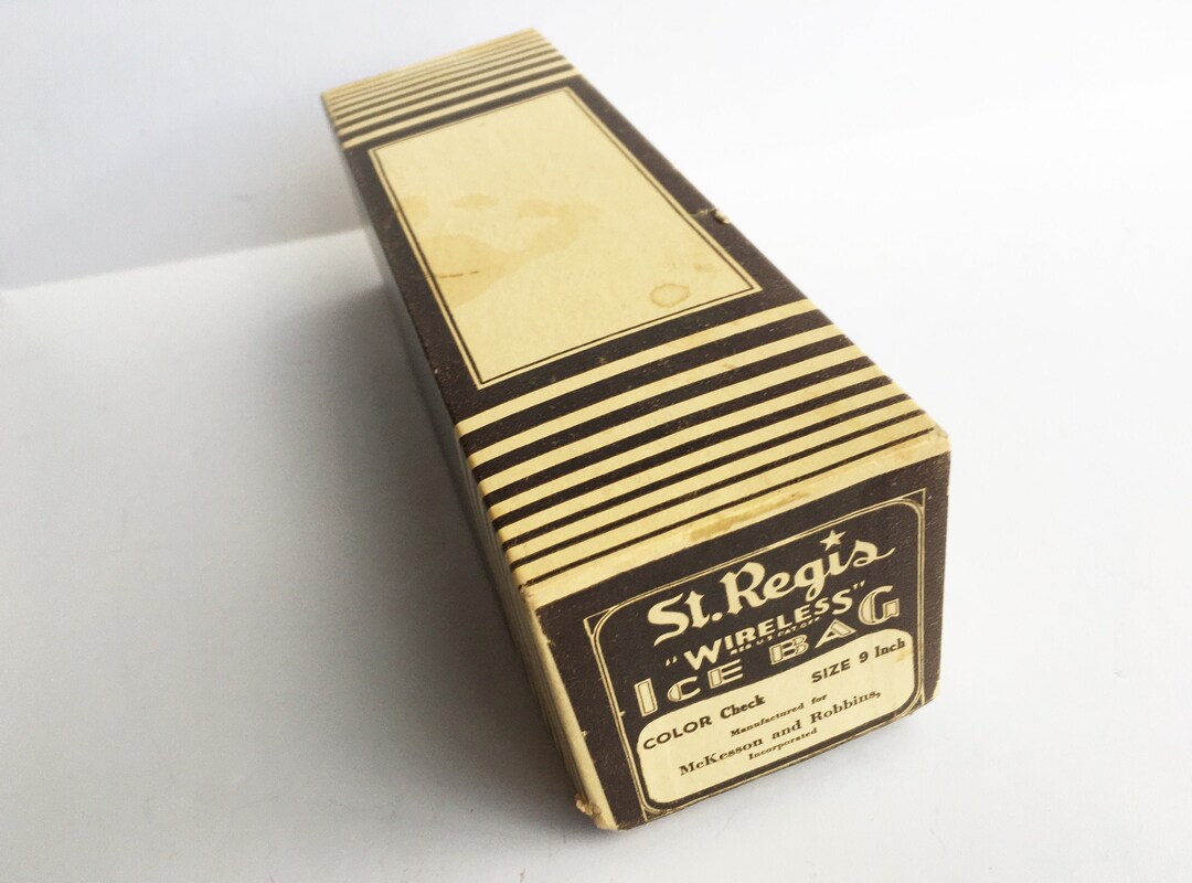 Ice Bag St. Regis wireless, Original Box, 1920s-1930s, Mckesson ...