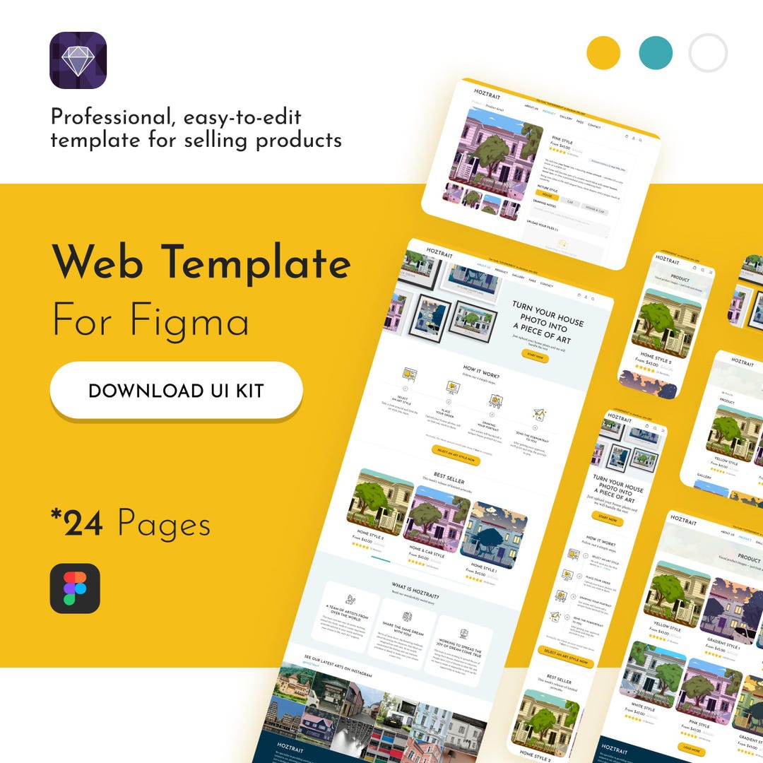 Figma Ecommerce Website UI Kit – Full Page Template for Online Stores ...