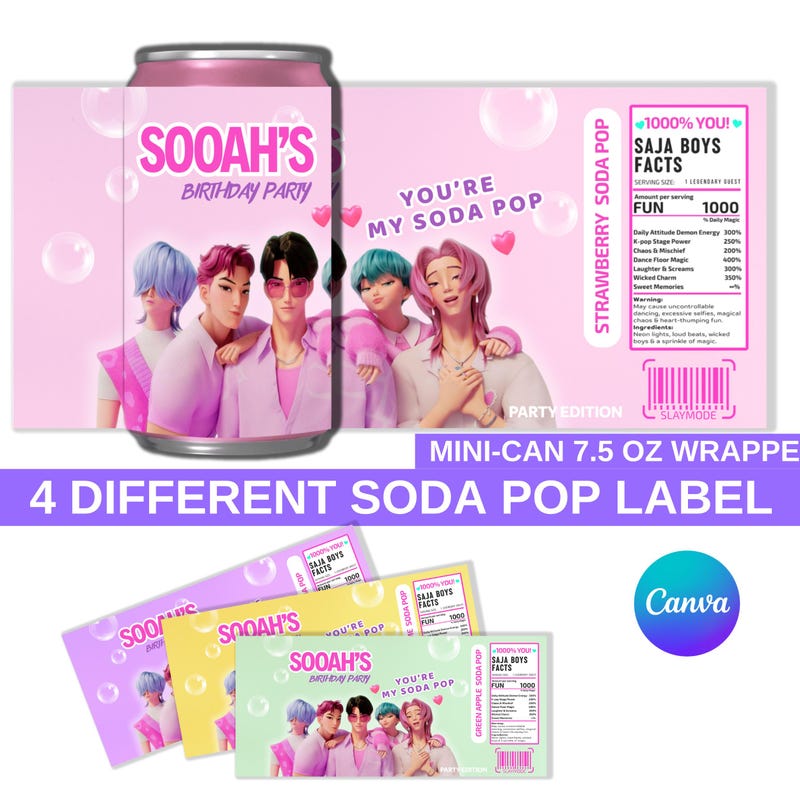 Saja Boys Soda Pop - Etsy