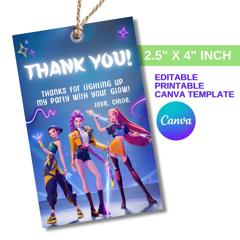 Huntrix Thank You Sticker - Etsy