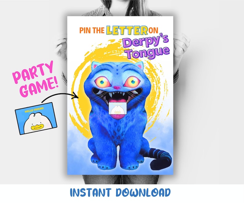 Printable K-pop Party Activity AND GAME, Pin the Letter on Derpy's ...