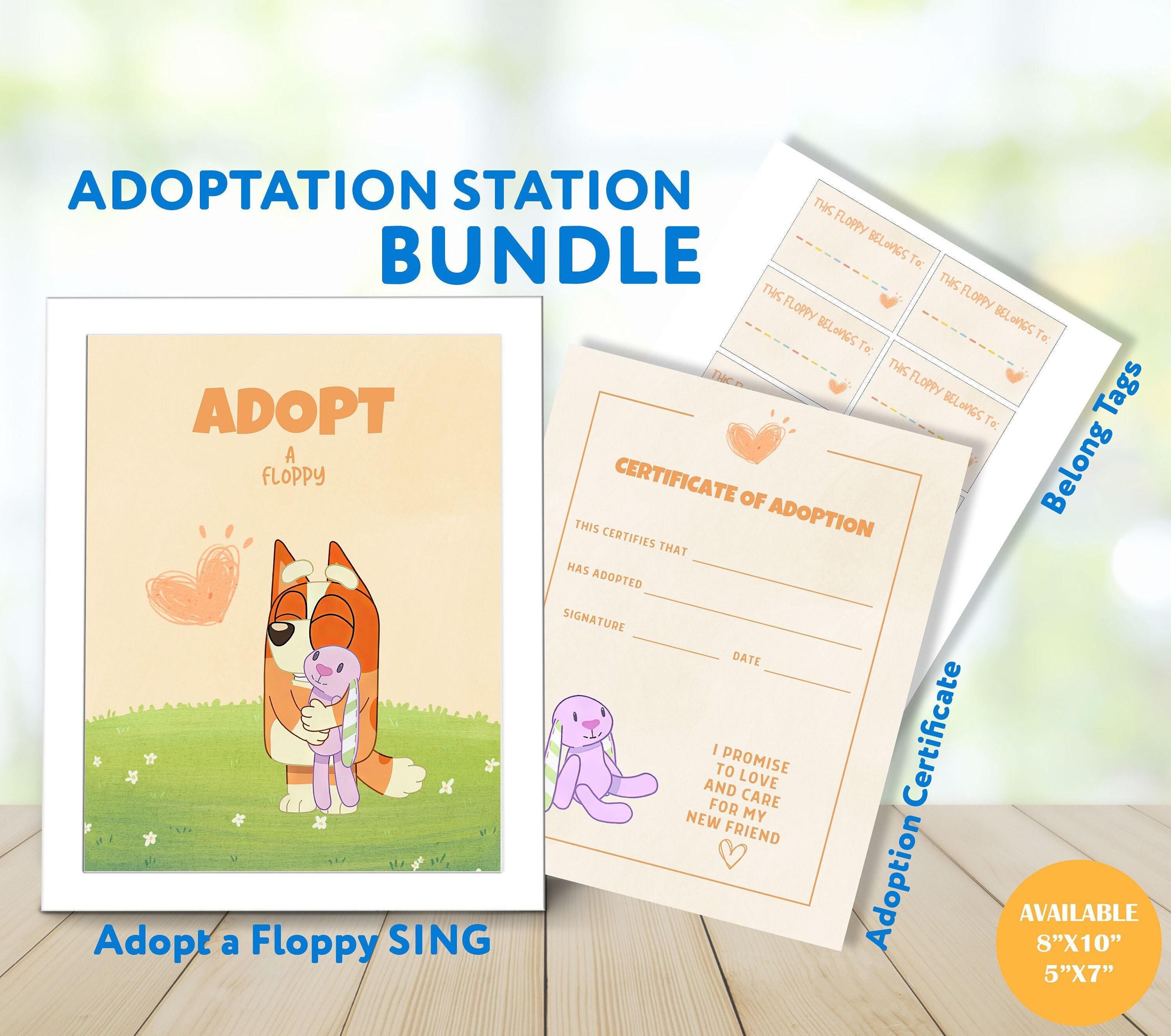 Adopt a Floppy Station Bundle, Kids Party Activity (digital Download ...